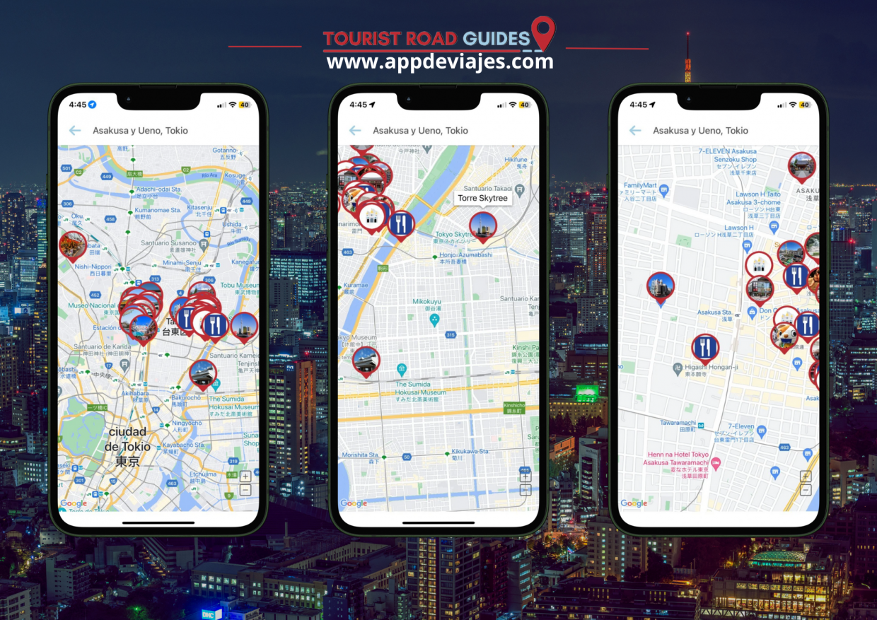 App Audioguía Ruta Contrastes Tokio - App de viajes